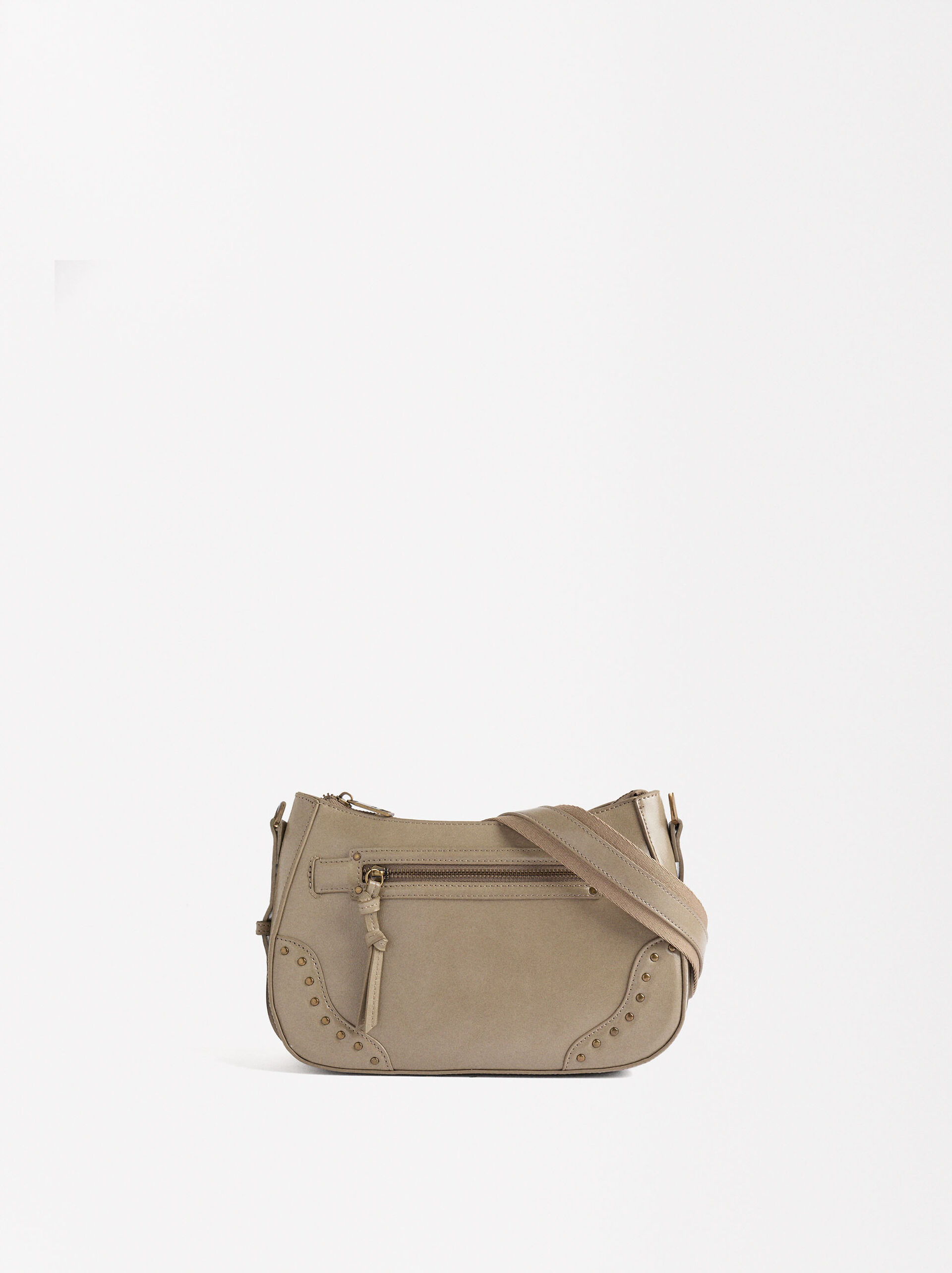 Mala Tiracolo Com Tachas Preto | Parfois