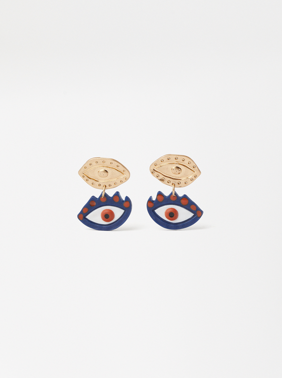 Boucles D’Oreille Avec Œils Multicolore | Parfois