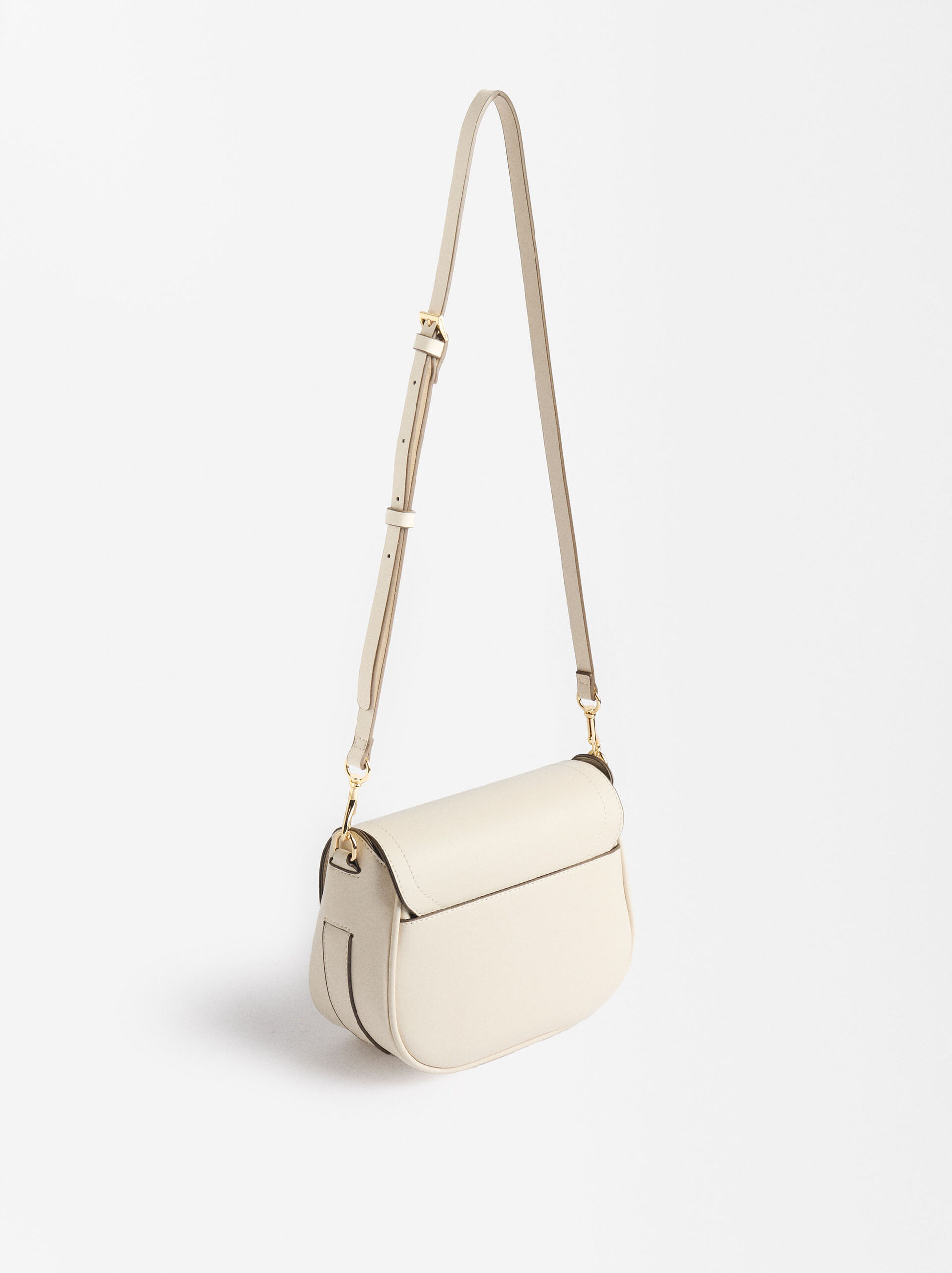 Mala tiracolo com fecho de aba Preto | Parfois