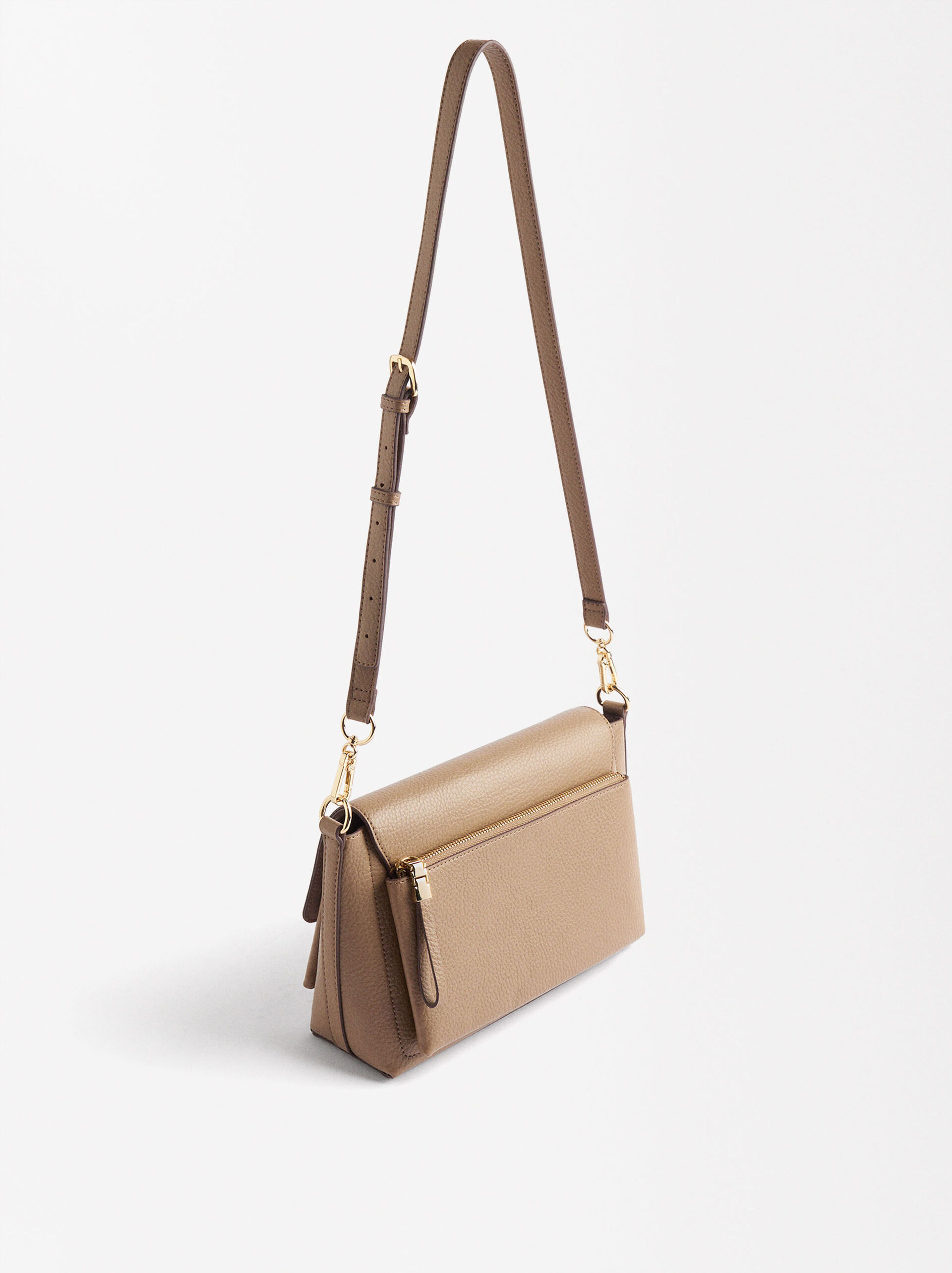 Mala Tiracolo Com Fecho De Aba Preto | Parfois