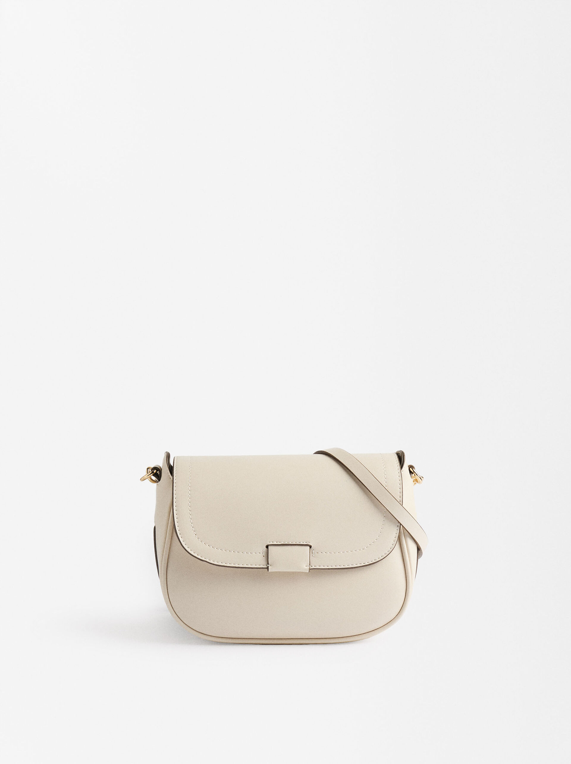 Mala tiracolo com fecho de aba Preto | Parfois