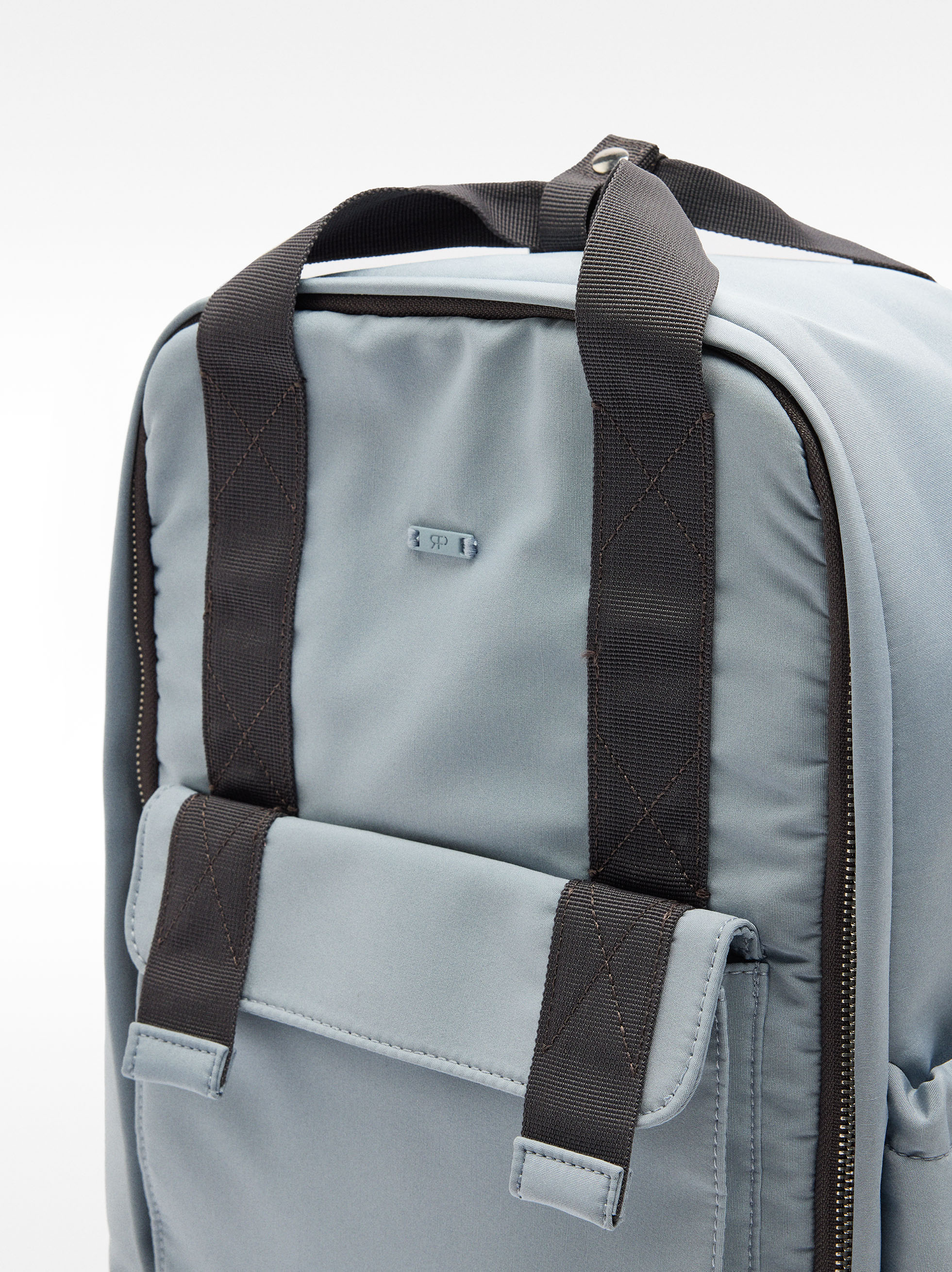 Nylon cabin backpack Blue | Parfois