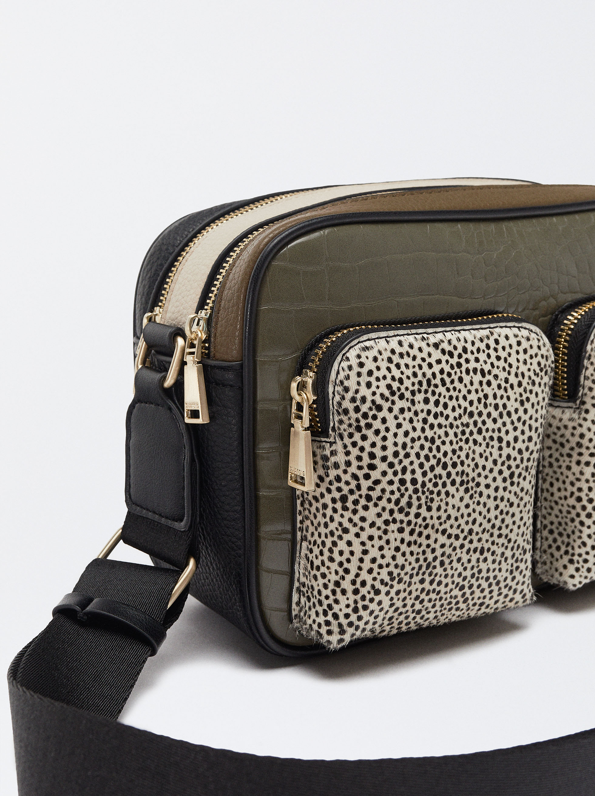 Bolso Bandolera De Piel Multicolor | Parfois