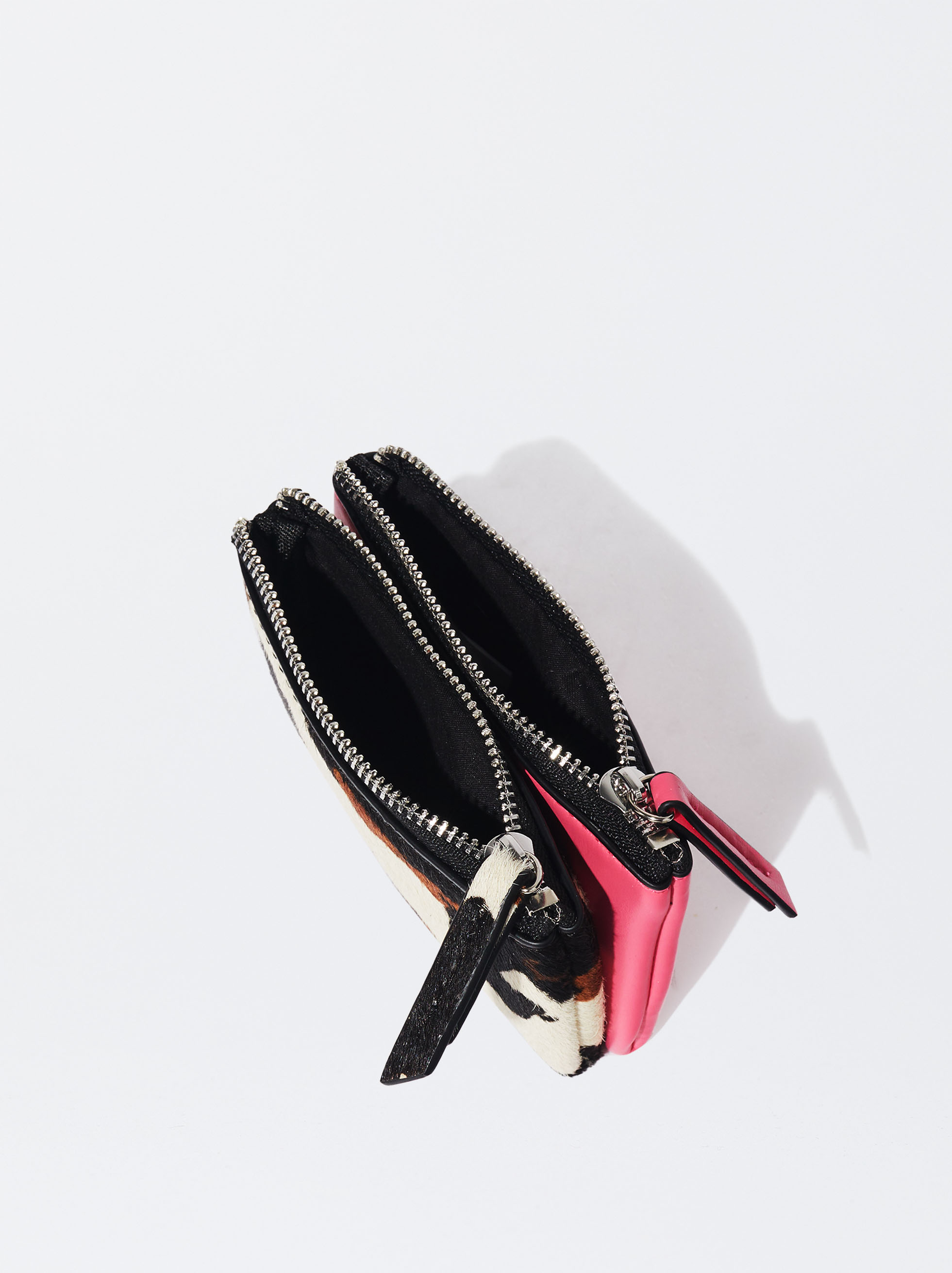 Fur Zip Wallet - Dark Multicolor - Woman - Wallets - parfois.com