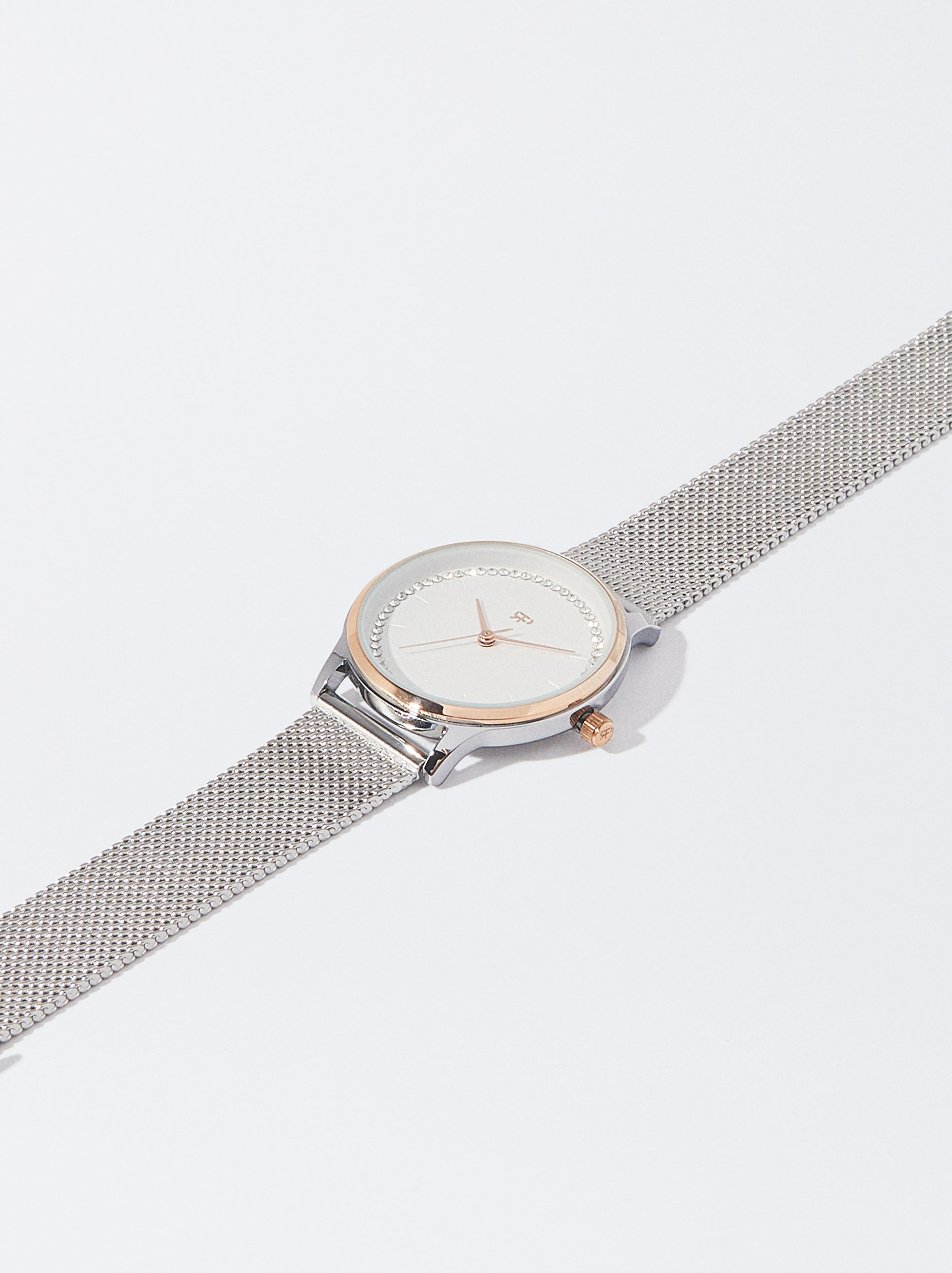 Watch With Silicone Strap - Silver - Woman - Watches - parfois.com
