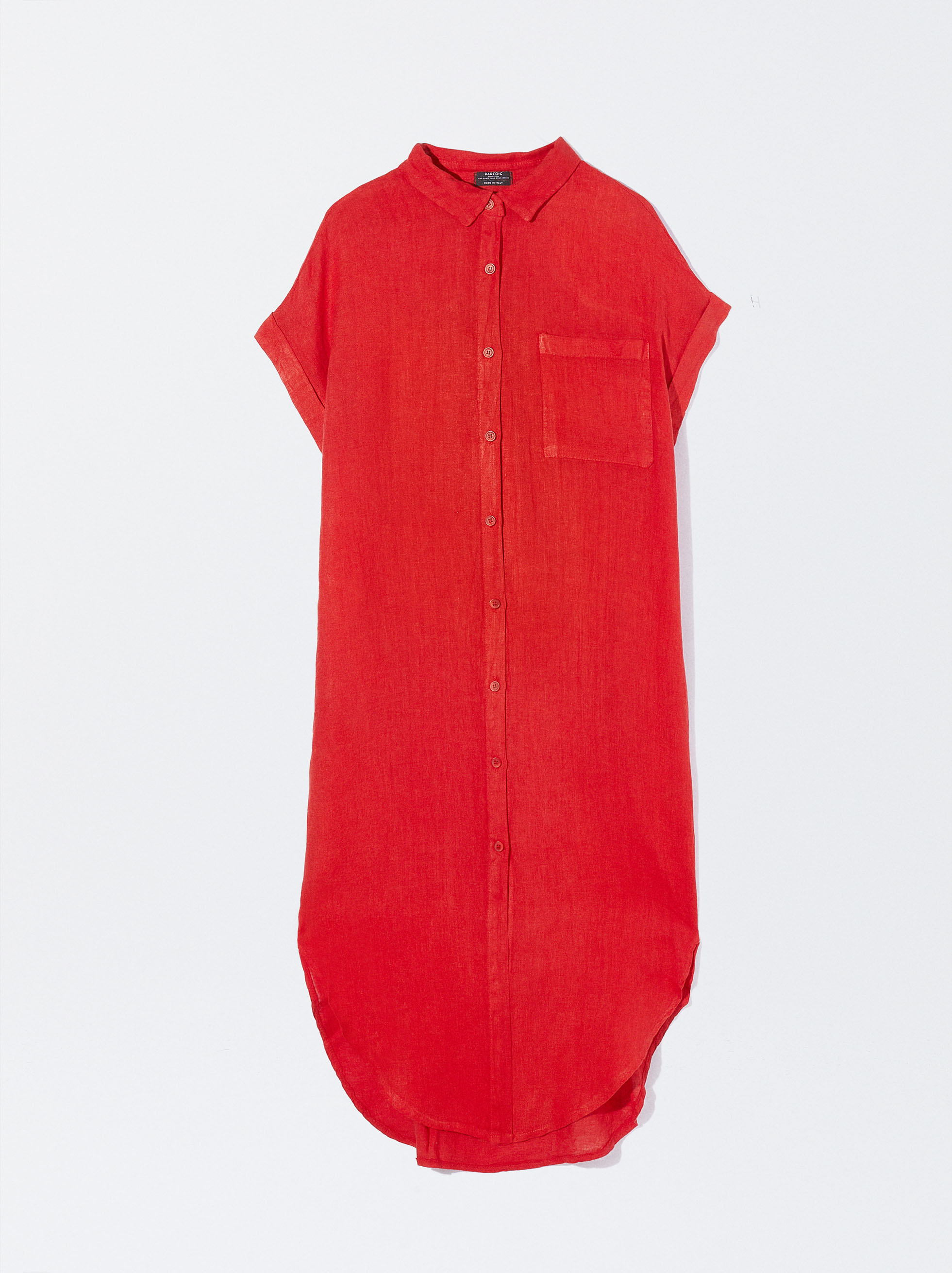 Linen Shirt Dress - Beige - Woman - Dresses - parfois.com