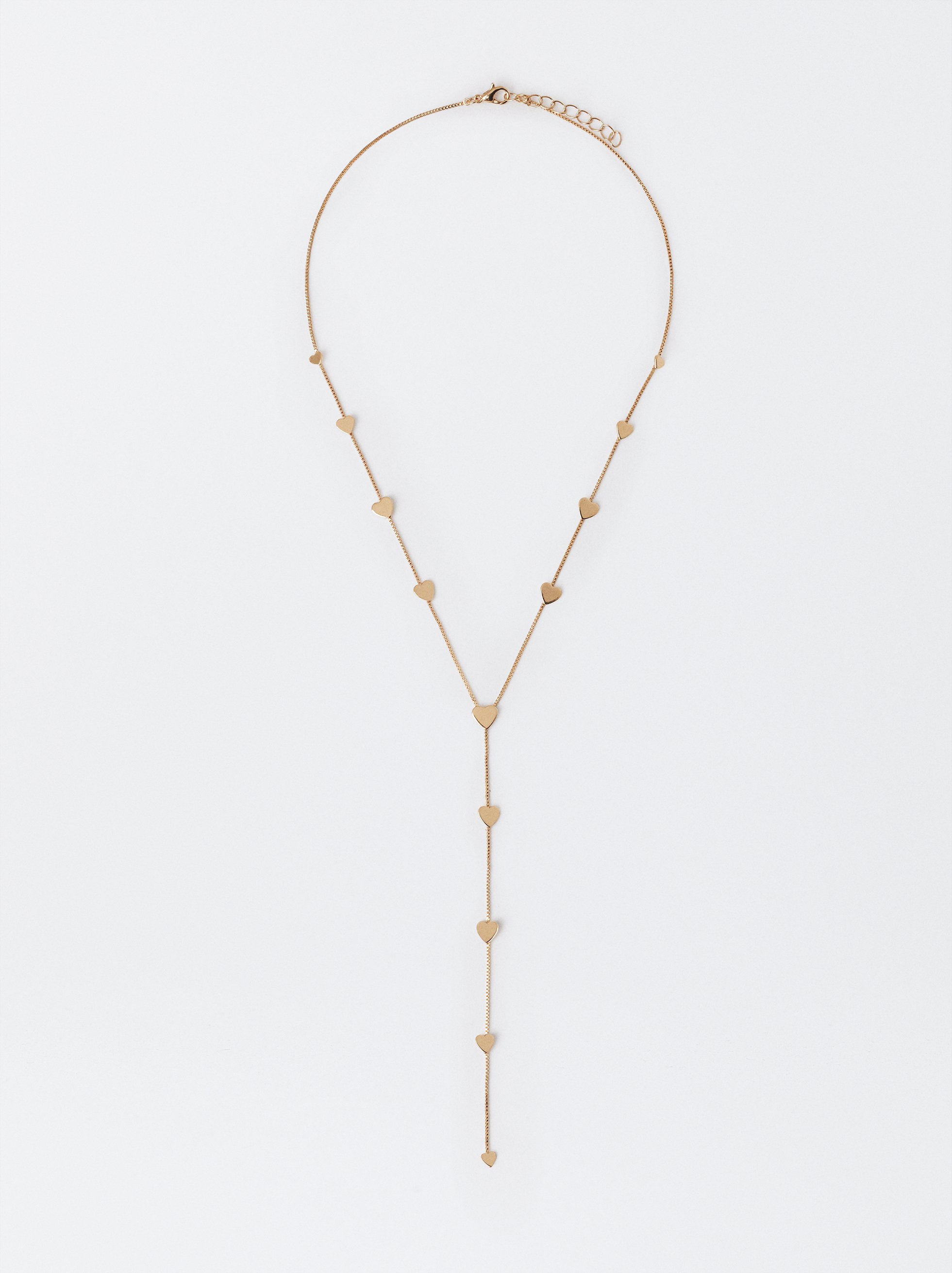 Collier Doré Avec Cœurs Doré | Parfois