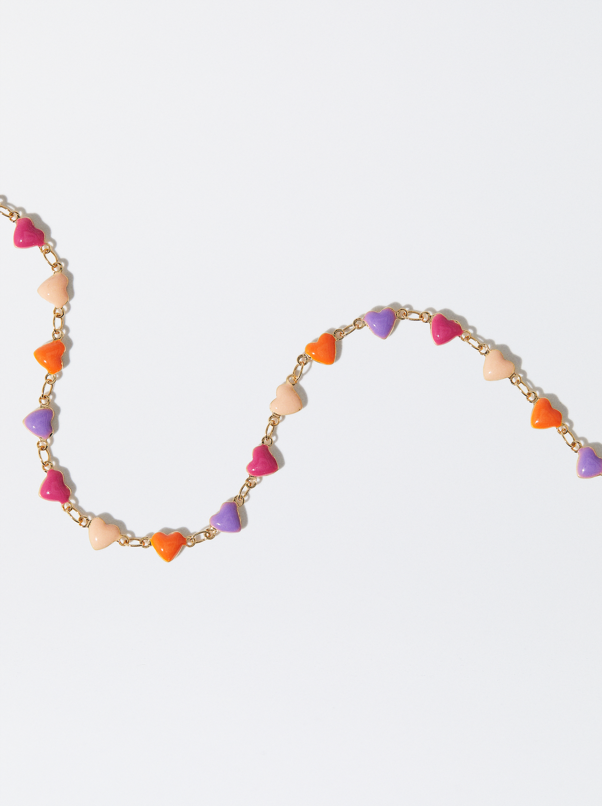 Bracelet De Cheville Avec Cœurs Multicolore | Parfois