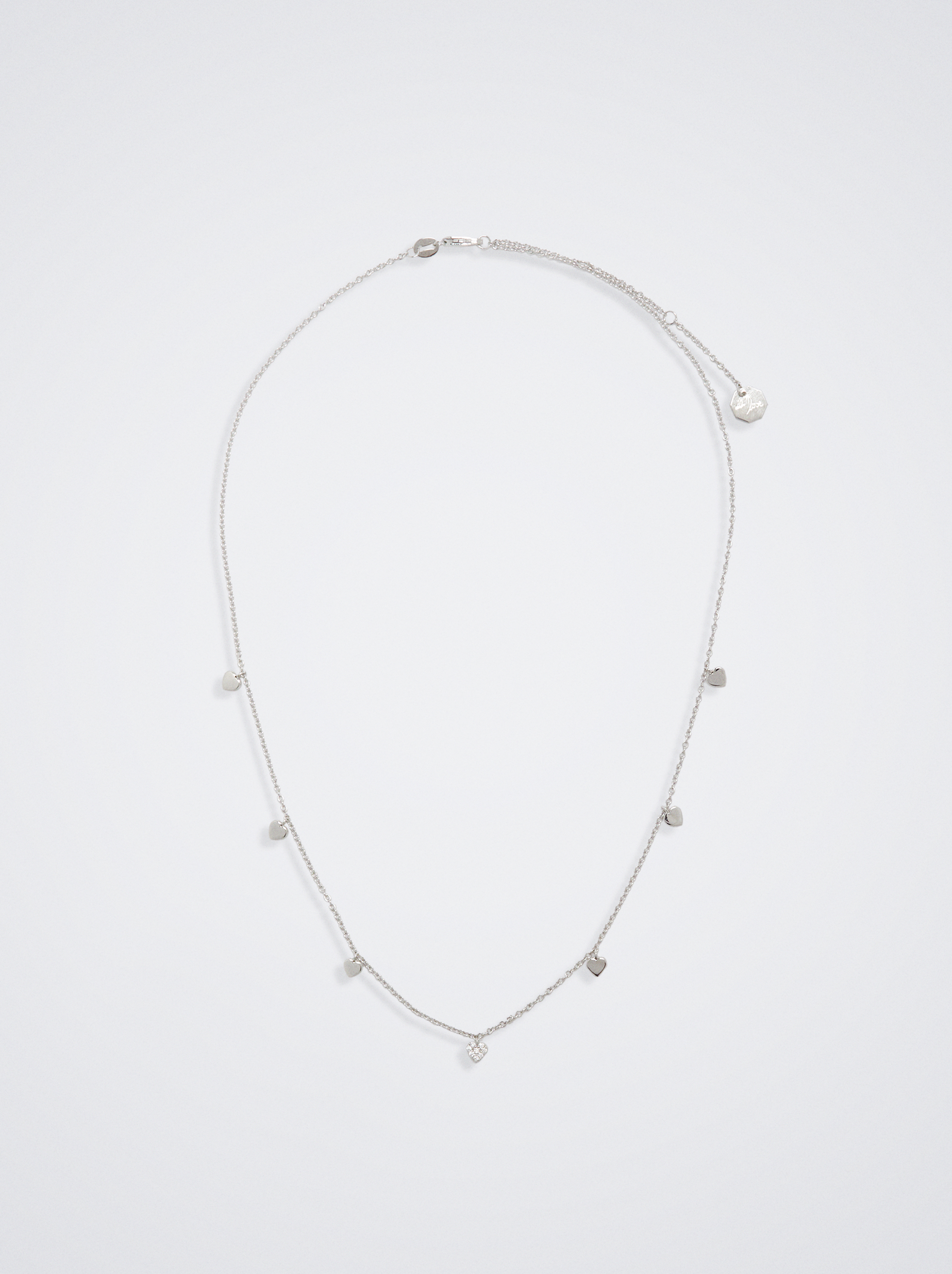 Colar De Prata 925 Com Zircónias - Prata - Mulher - Colares - parfois.com