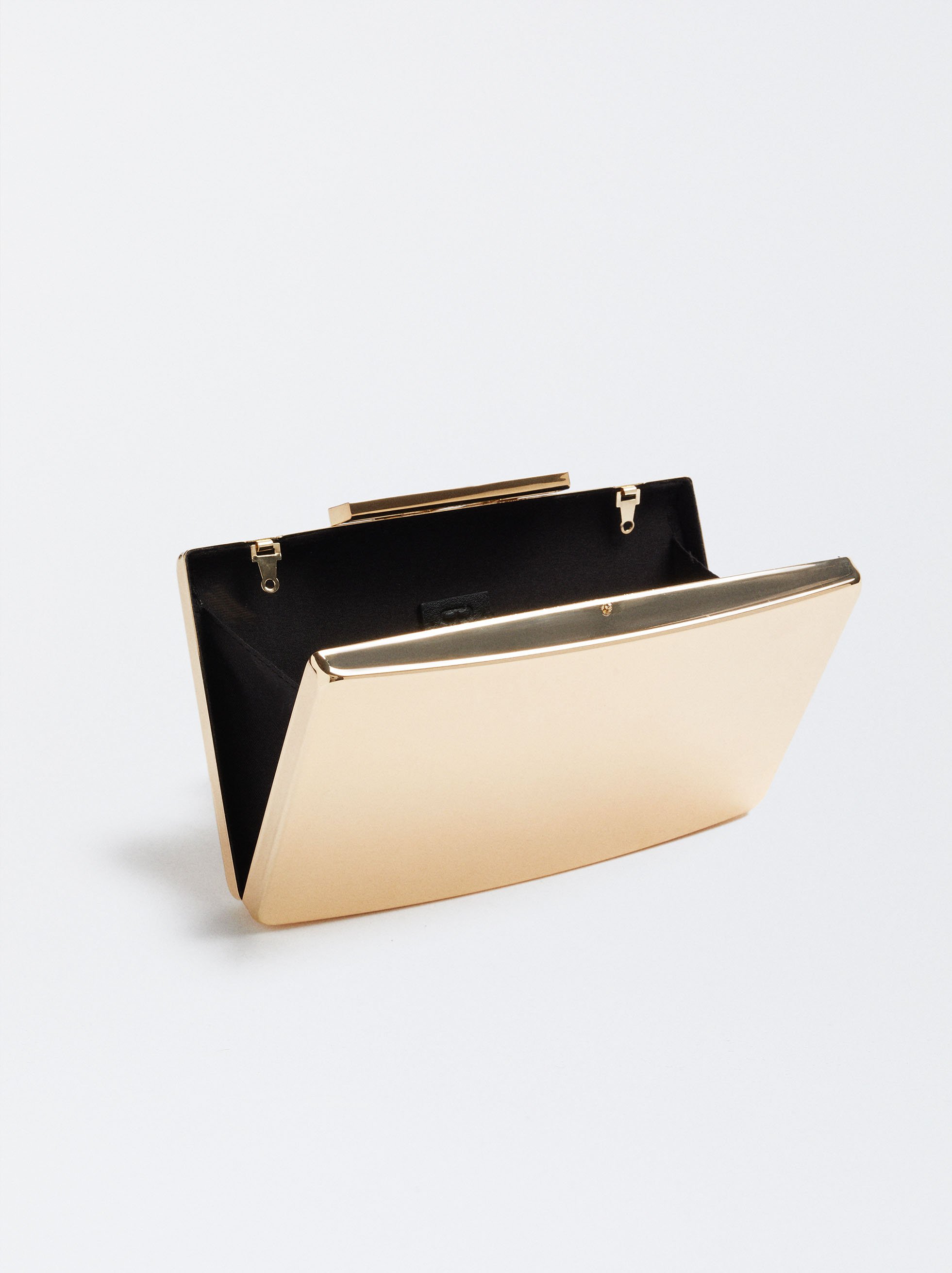 Clutch De Fiesta Metálico - Dorado - Mujer - Bolsos de Fiesta - parfois.com