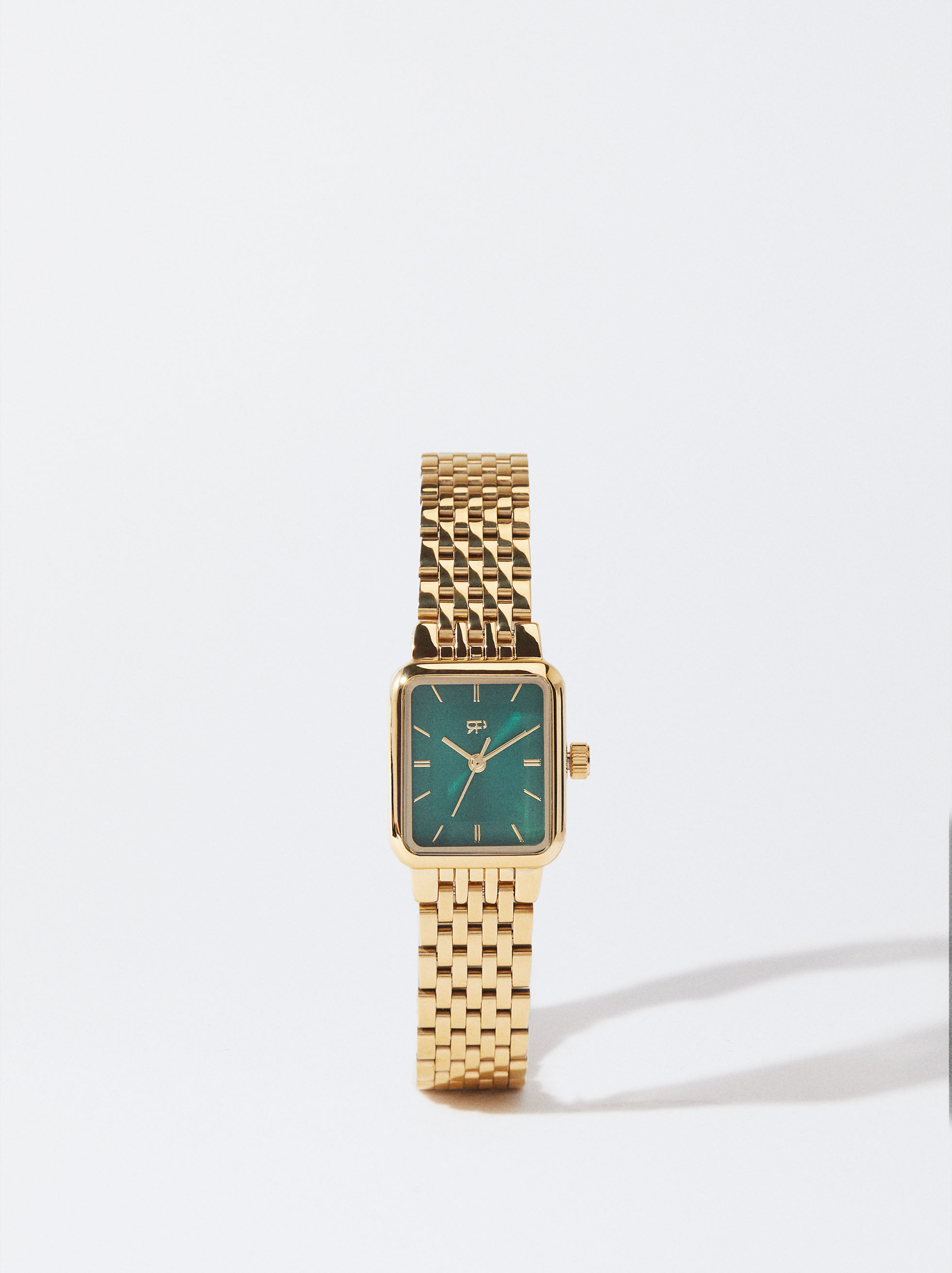 Watch With Steel Wristband Golden | Parfois