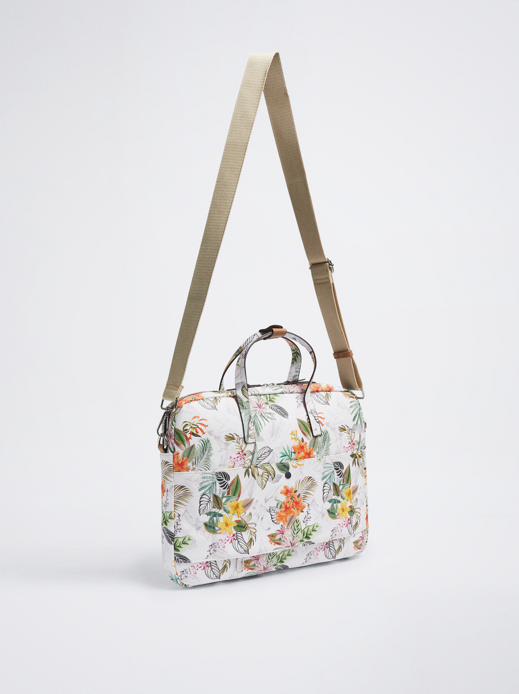 Printed 13” Laptop Bag - Orange - Woman - Laptop Bags - parfois.com