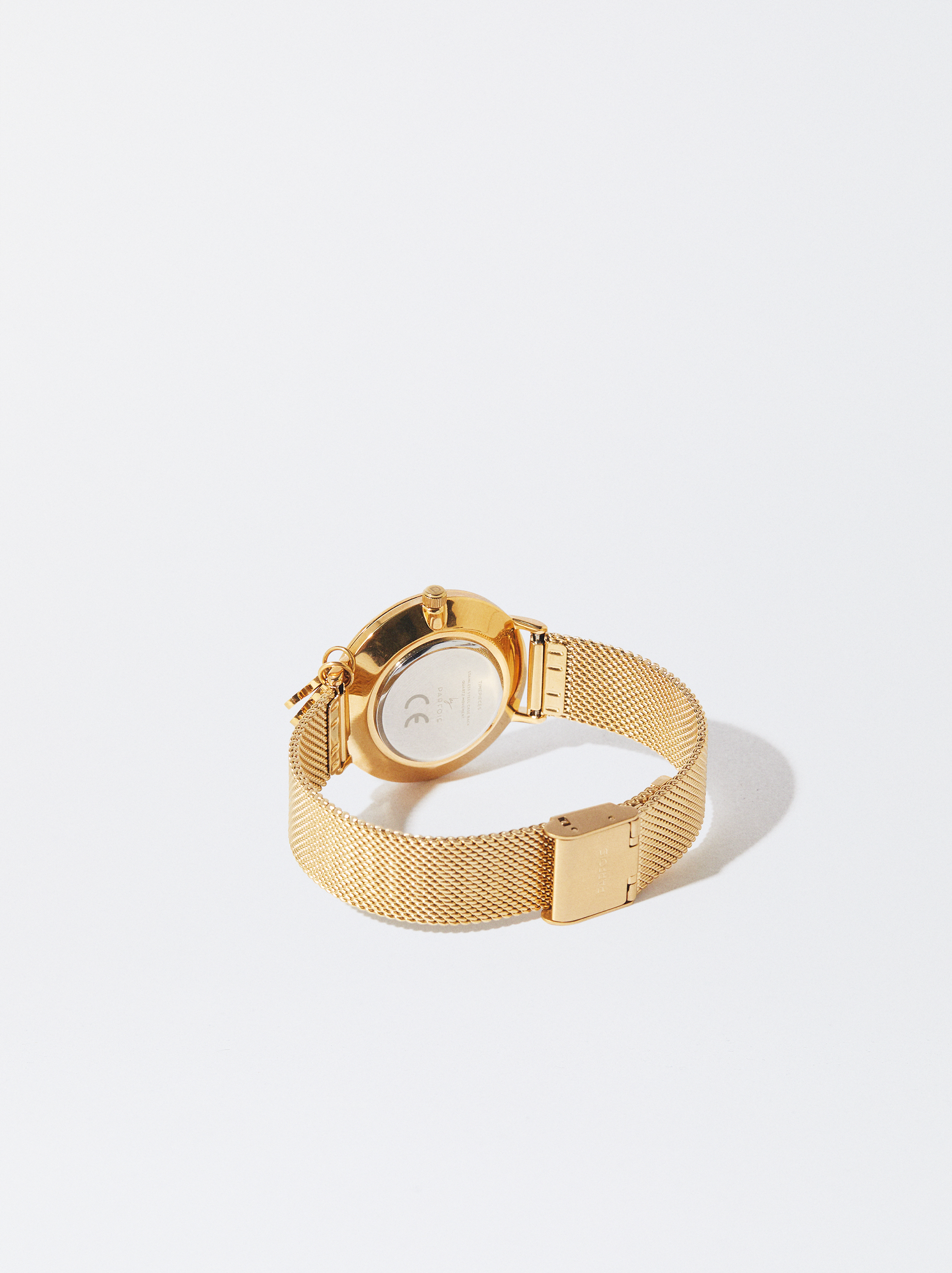 Relógio De Aço Com Corações Dourado | Parfois