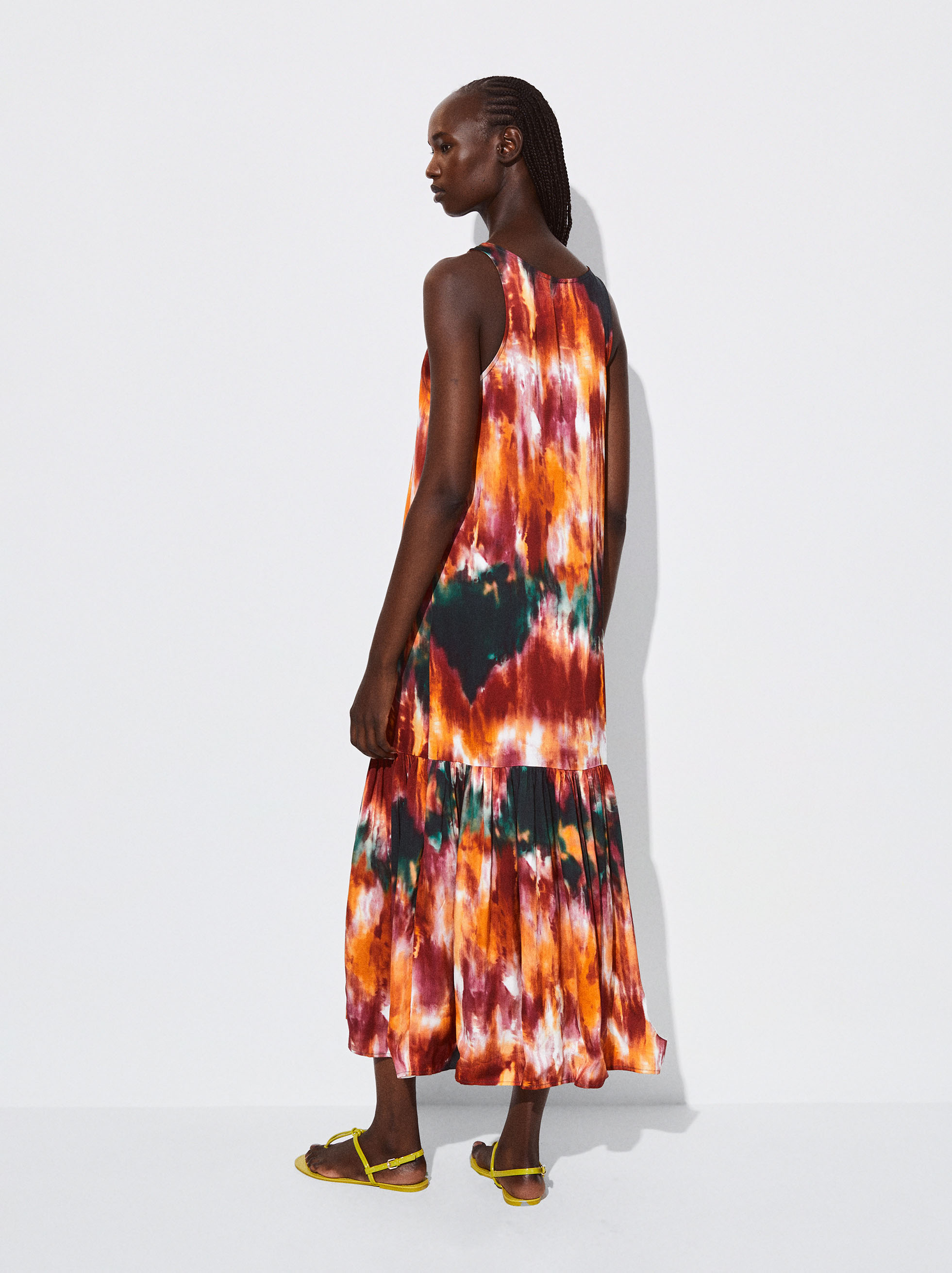 Printed Midi Dress Multicolor | Parfois